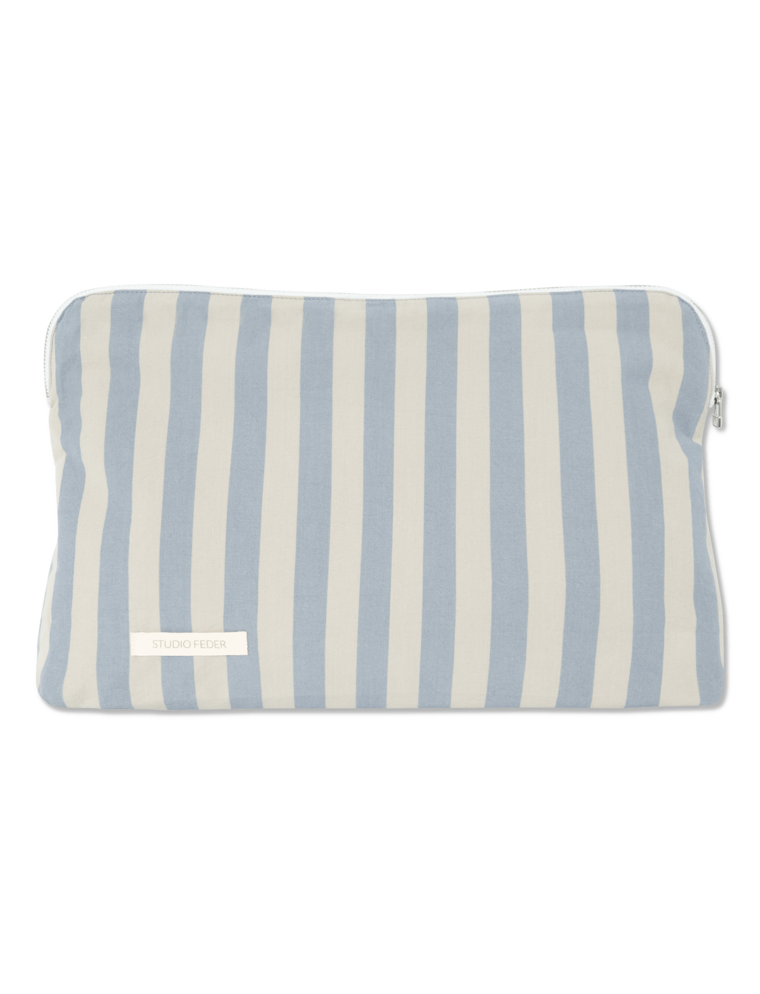 CELIA TOILETRY BAG - PALE BLUE STRIPE – Studio Feder